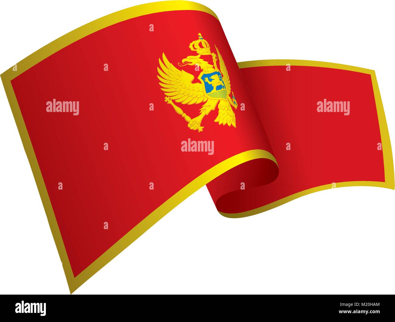 montenegro flag, vector illustration Stock Vector Image & Art - Alamy