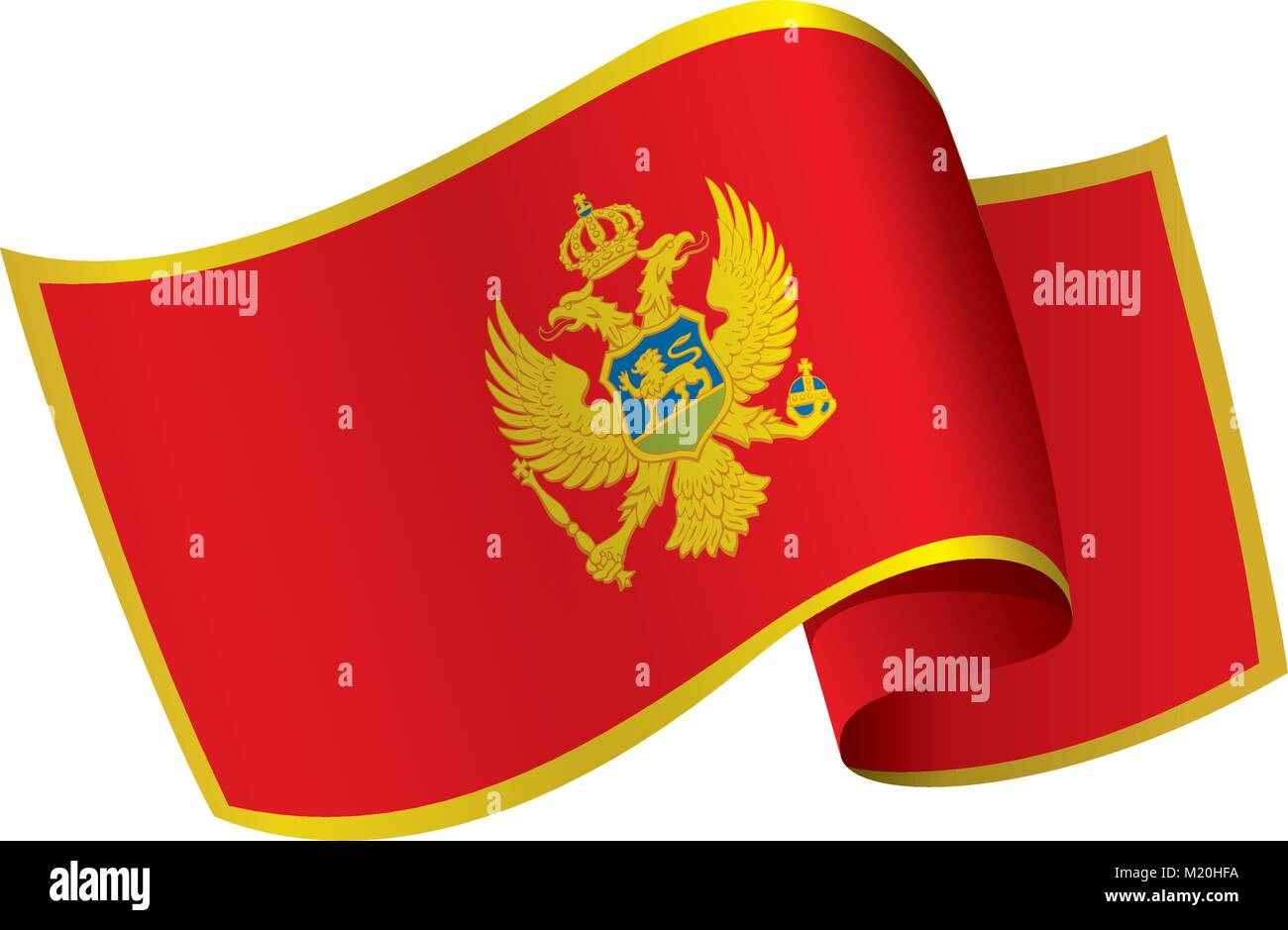 montenegro flag, vector illustration Stock Vector Image & Art - Alamy