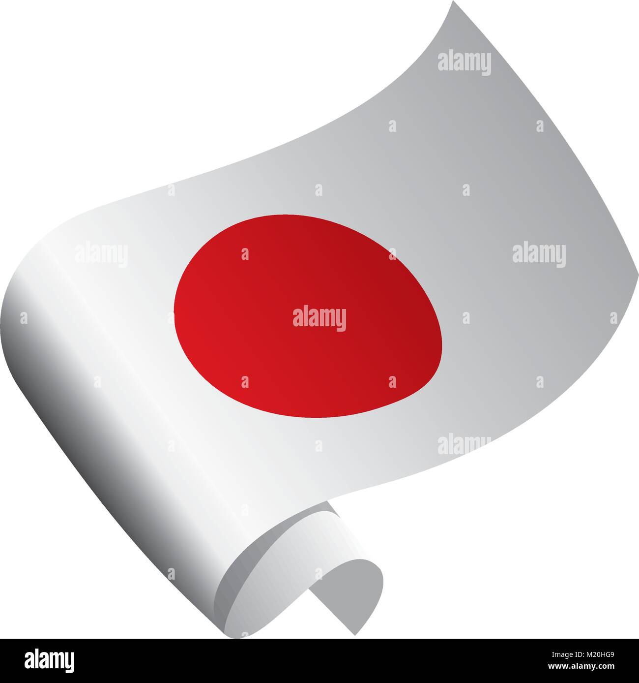 Japan flag, vector illustration Stock Vector Image & Art - Alamy