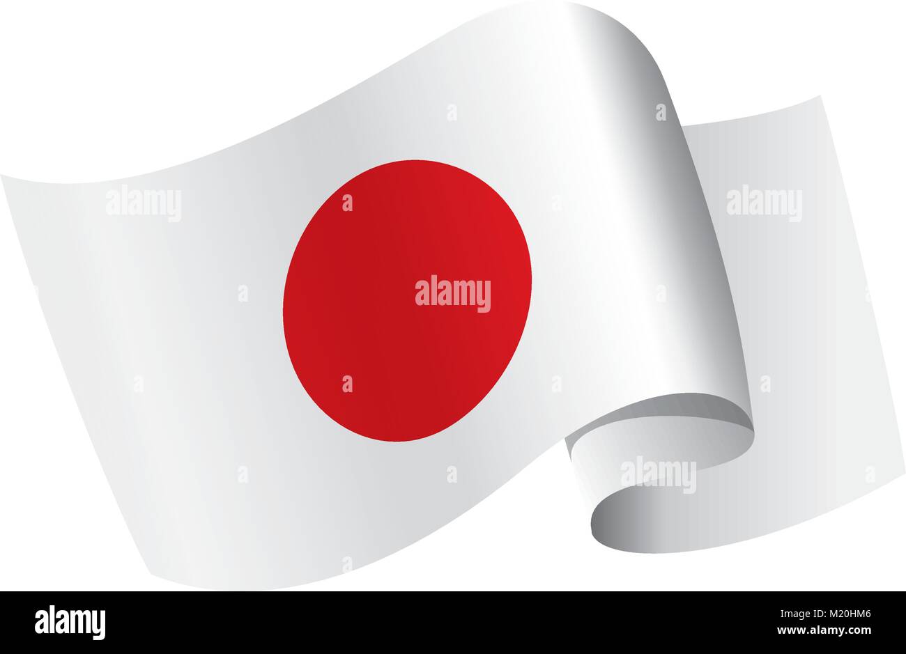 Japan flag, vector illustration Stock Vector Image & Art - Alamy
