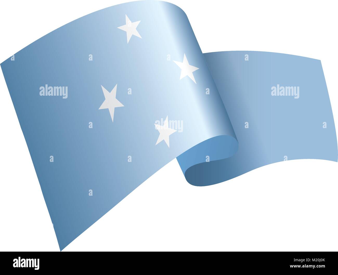 Federated States Micronesia flag Stock Vector Image & Art - Alamy