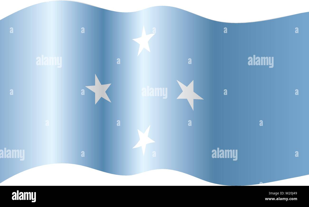Federated States Micronesia flag Stock Vector Image & Art - Alamy