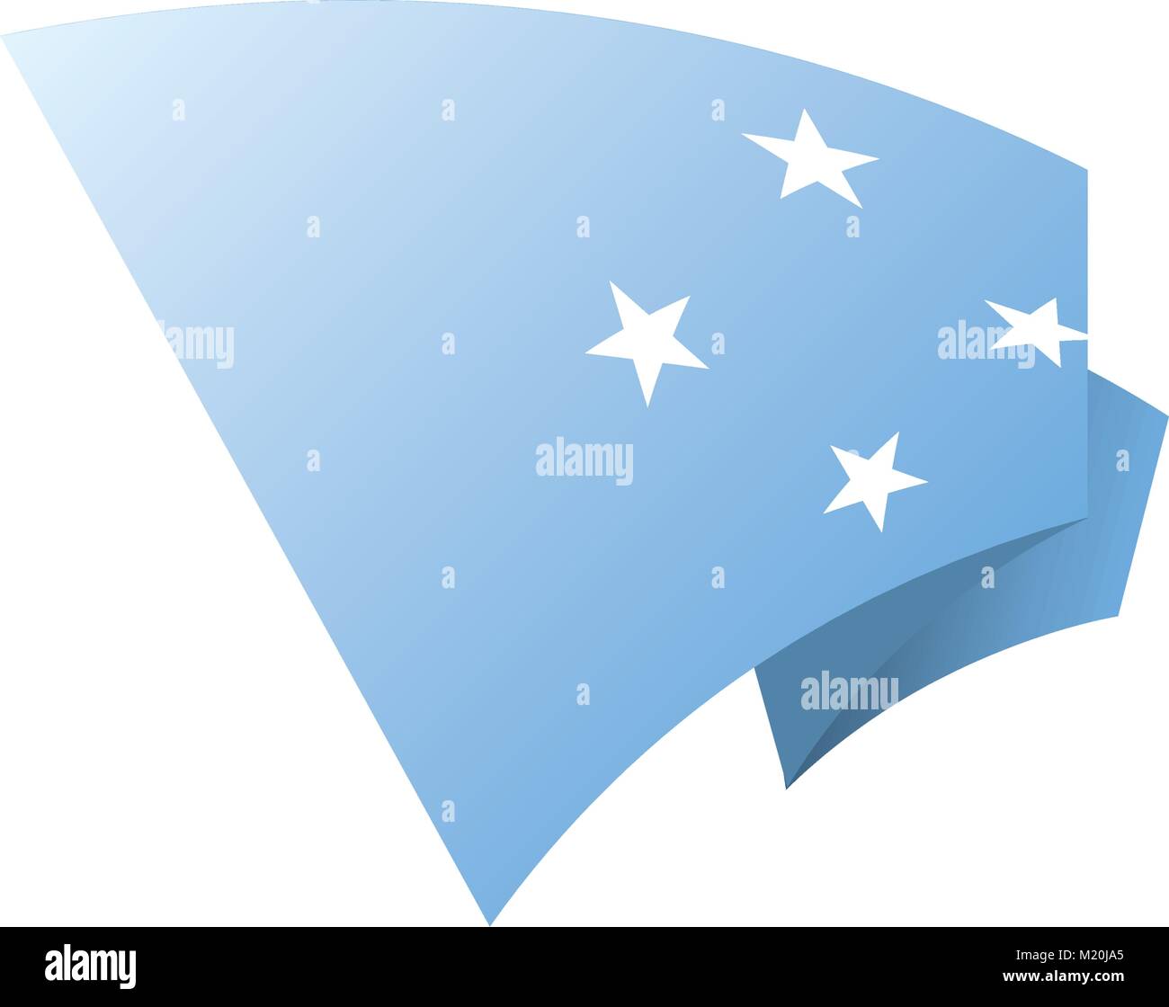 Federated States Micronesia flag Stock Vector Image & Art - Alamy