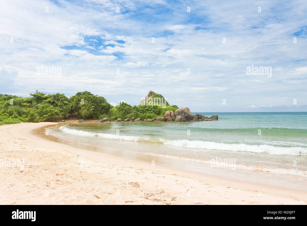 Balapitiya, Sri Lanka, Asia - A nice abandoned bay at the beach of ...