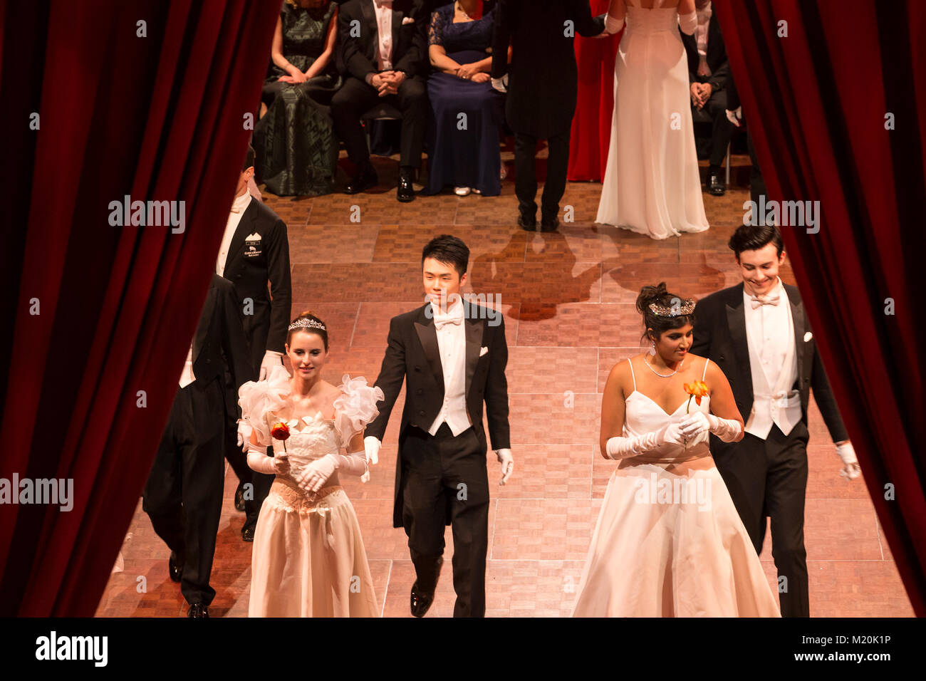New York, United States. 02nd Feb, 2018. Debutante entry dance during ...