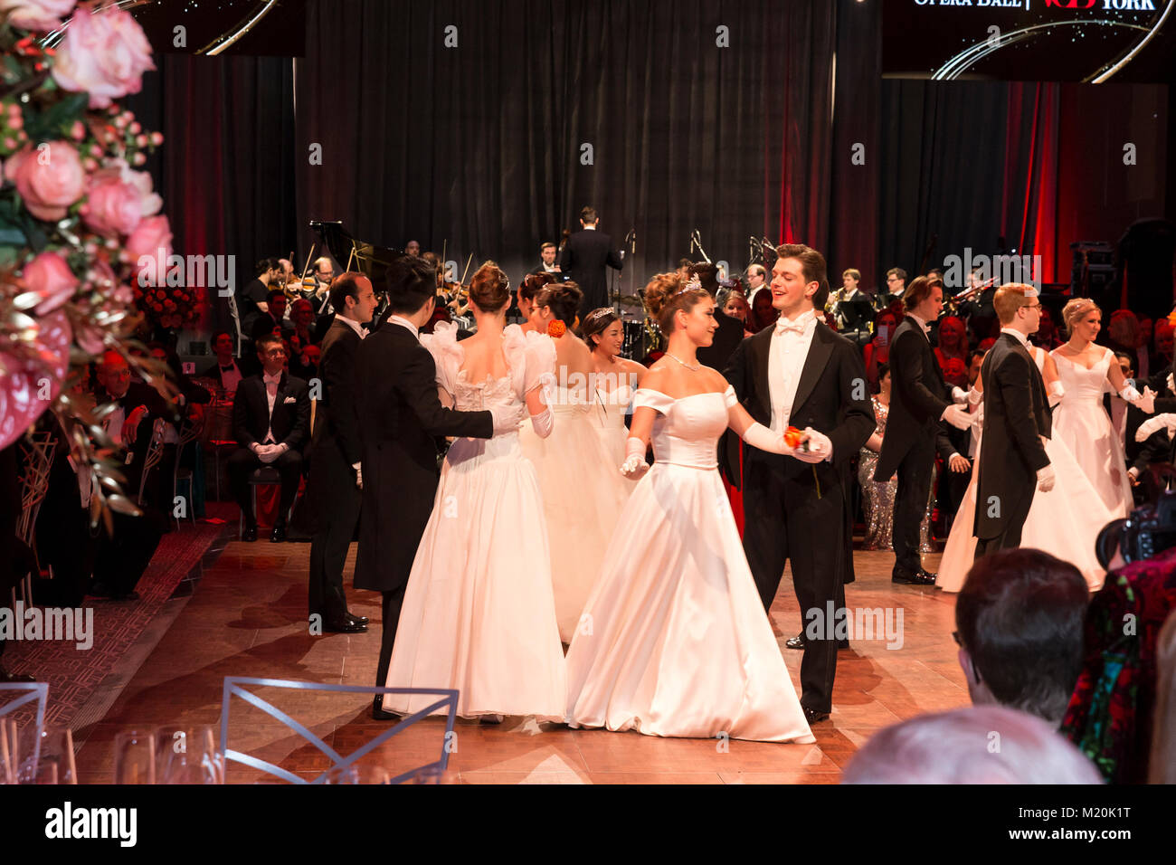 New York, United States. 02nd Feb, 2018. Debutante entry dance during ...