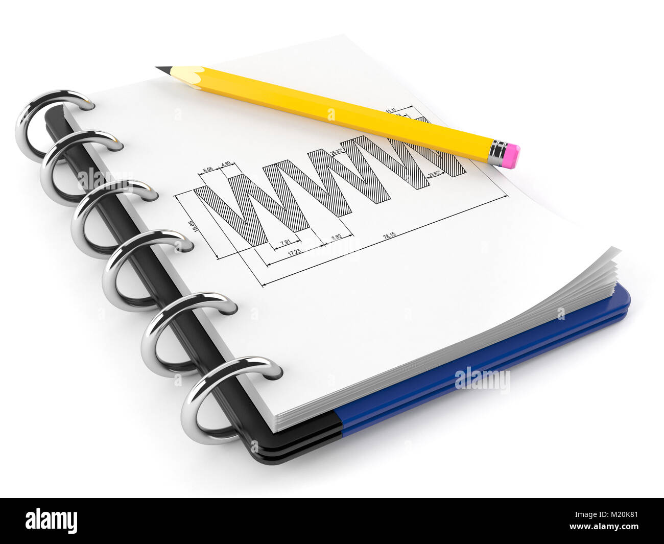 Project notepad Cut Out Stock Images & Pictures - Alamy