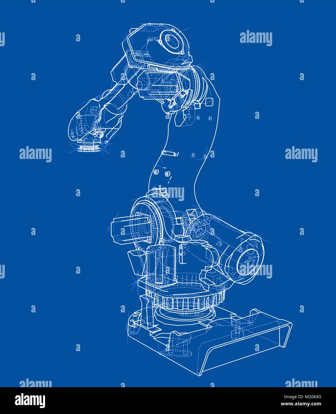 Industrial robot manipulator. Vector image Stock Vector Image & Art - Alamy