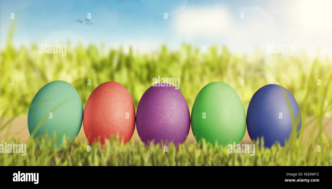 Colorful eggs hi-res stock photography and images - Alamy