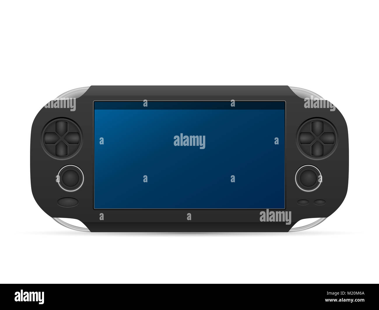 Portable game console on a white background Stock Photo - Alamy