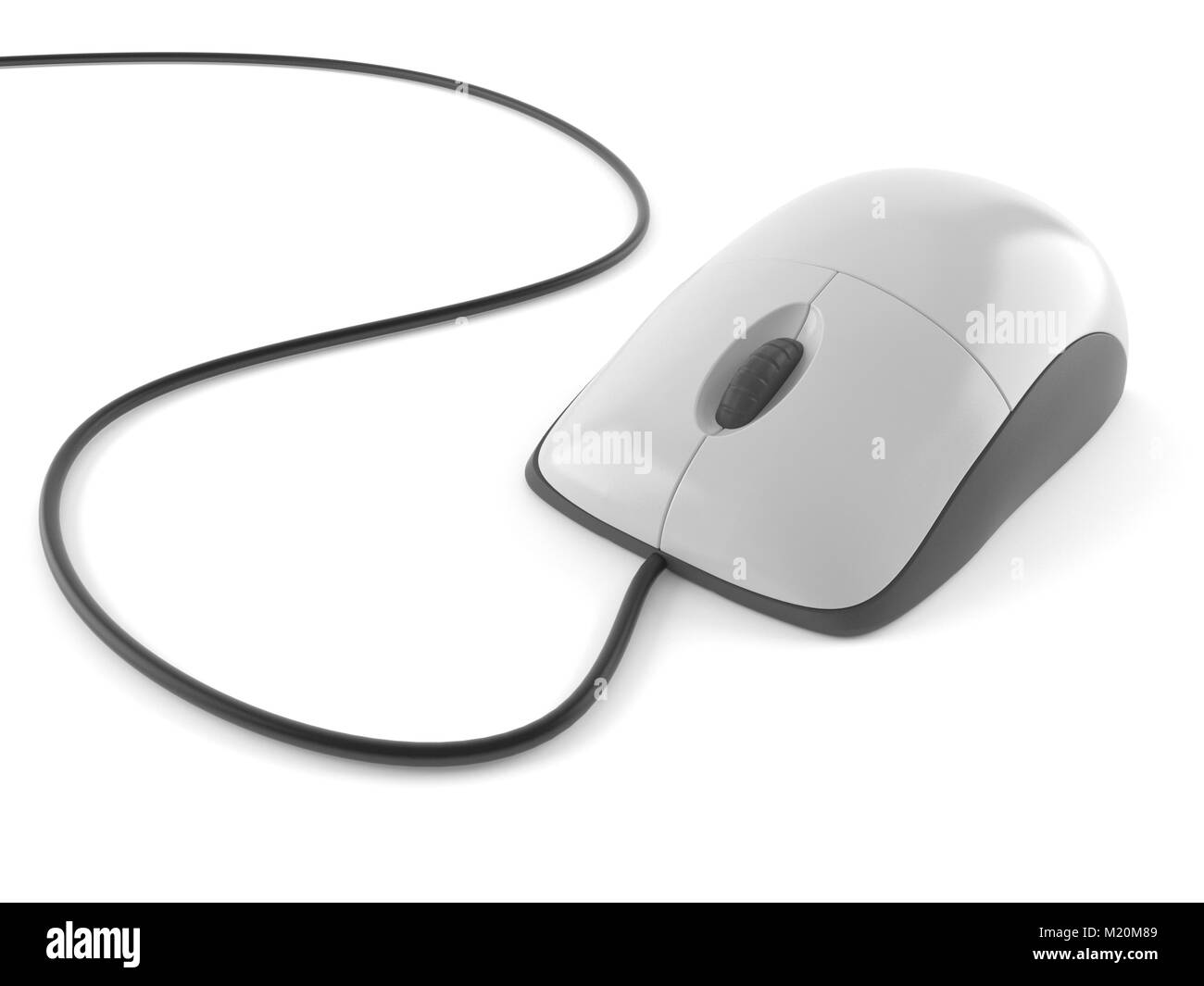 Computer mouse isolated on white background Stock Photo - Alamy