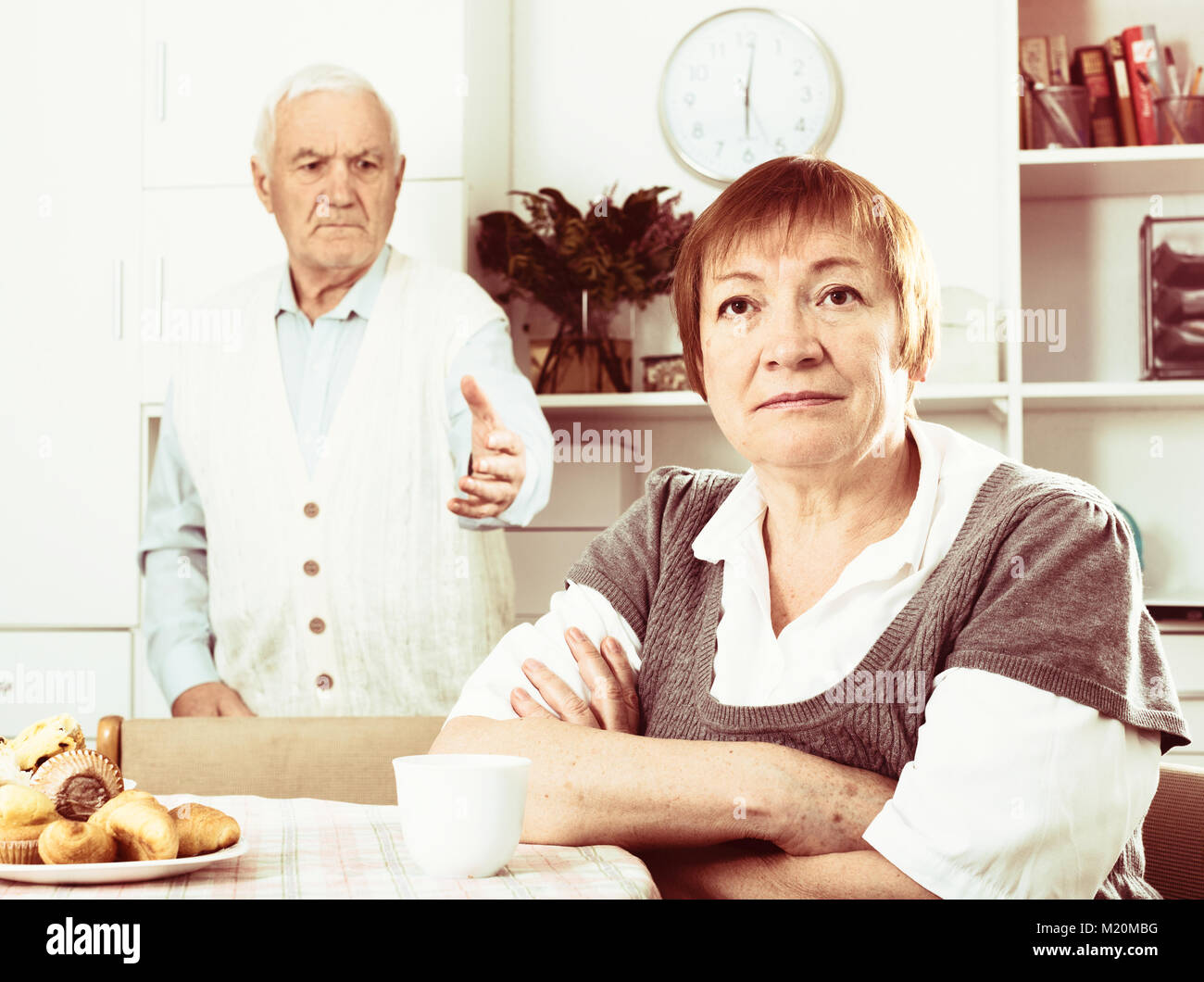 Old man woman offense hi-res stock photography and images - Alamy