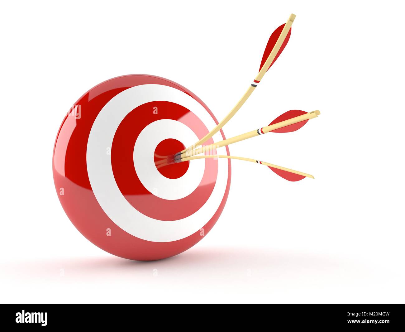 Bull's eye isolated on white background Stock Photo - Alamy