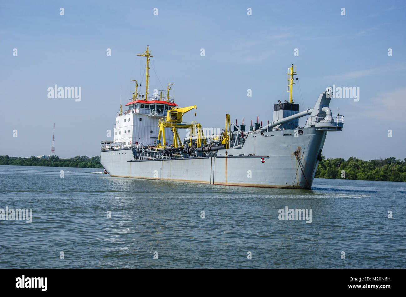 Boat transport by ocean freight industry Stock Photo - Alamy
