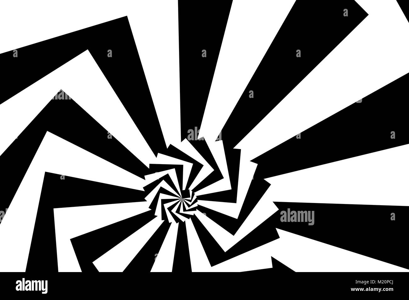 Spiral of rotating squares, Spiral from squares - black and white ...