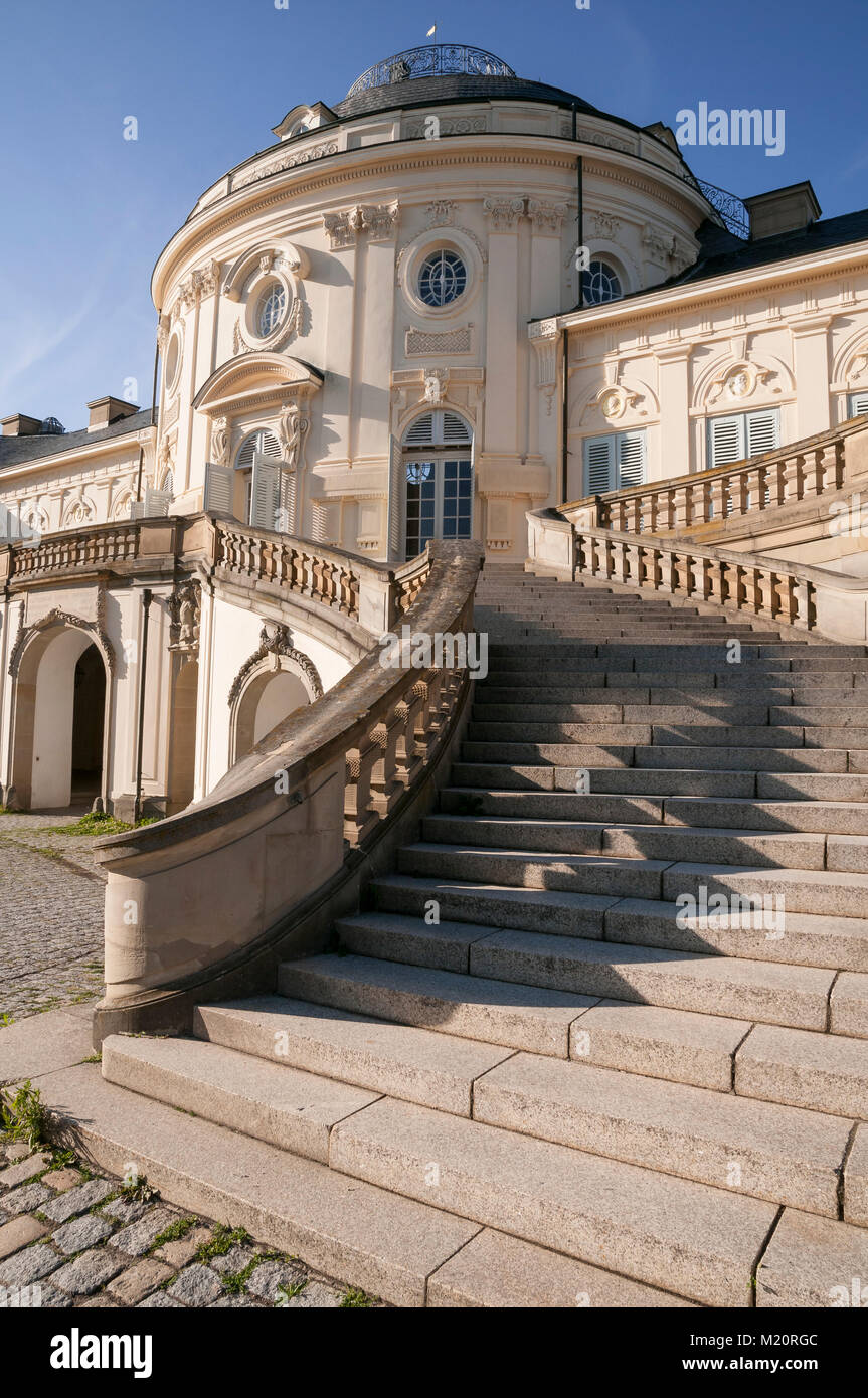 Schloss solitude castle stuttgart baden wuerttemberg hi-res stock ...