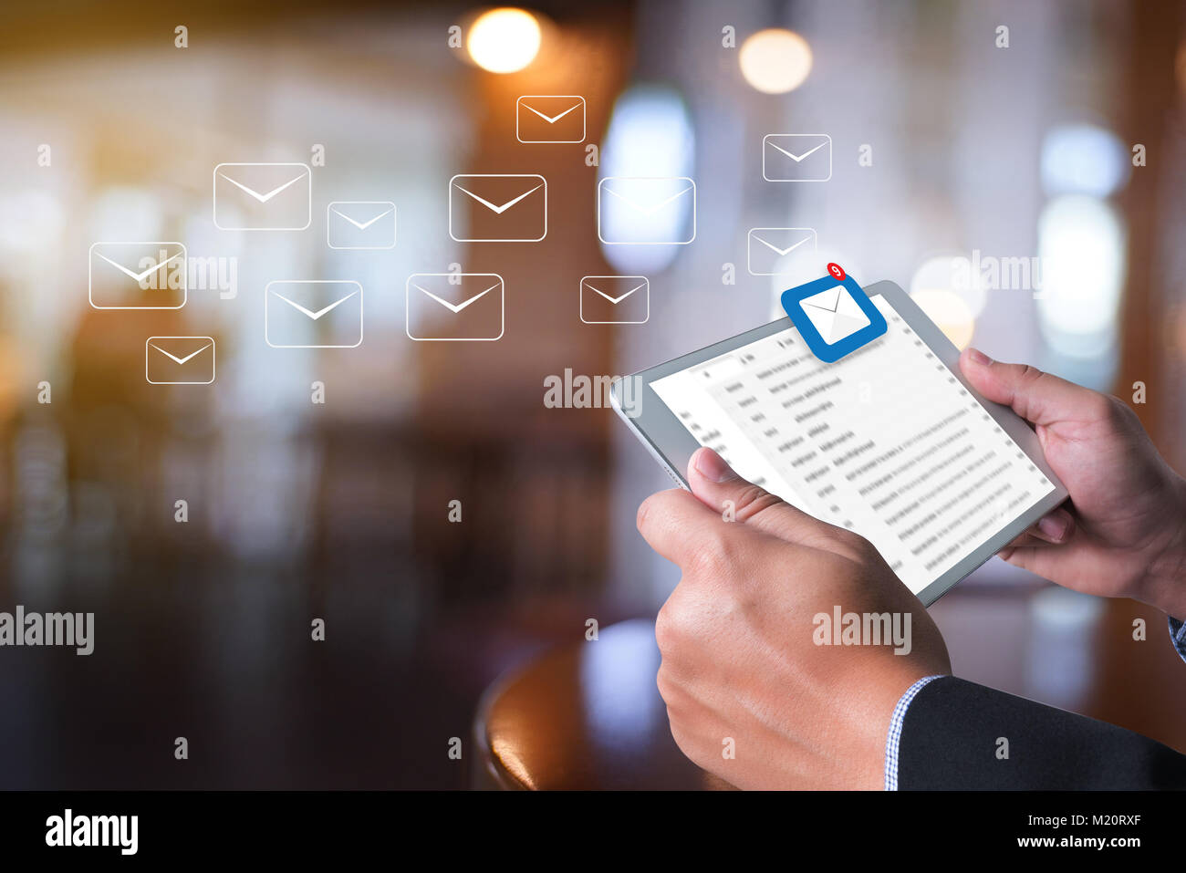 Mail Communication Connection message to mailing contacts inbox to view ...