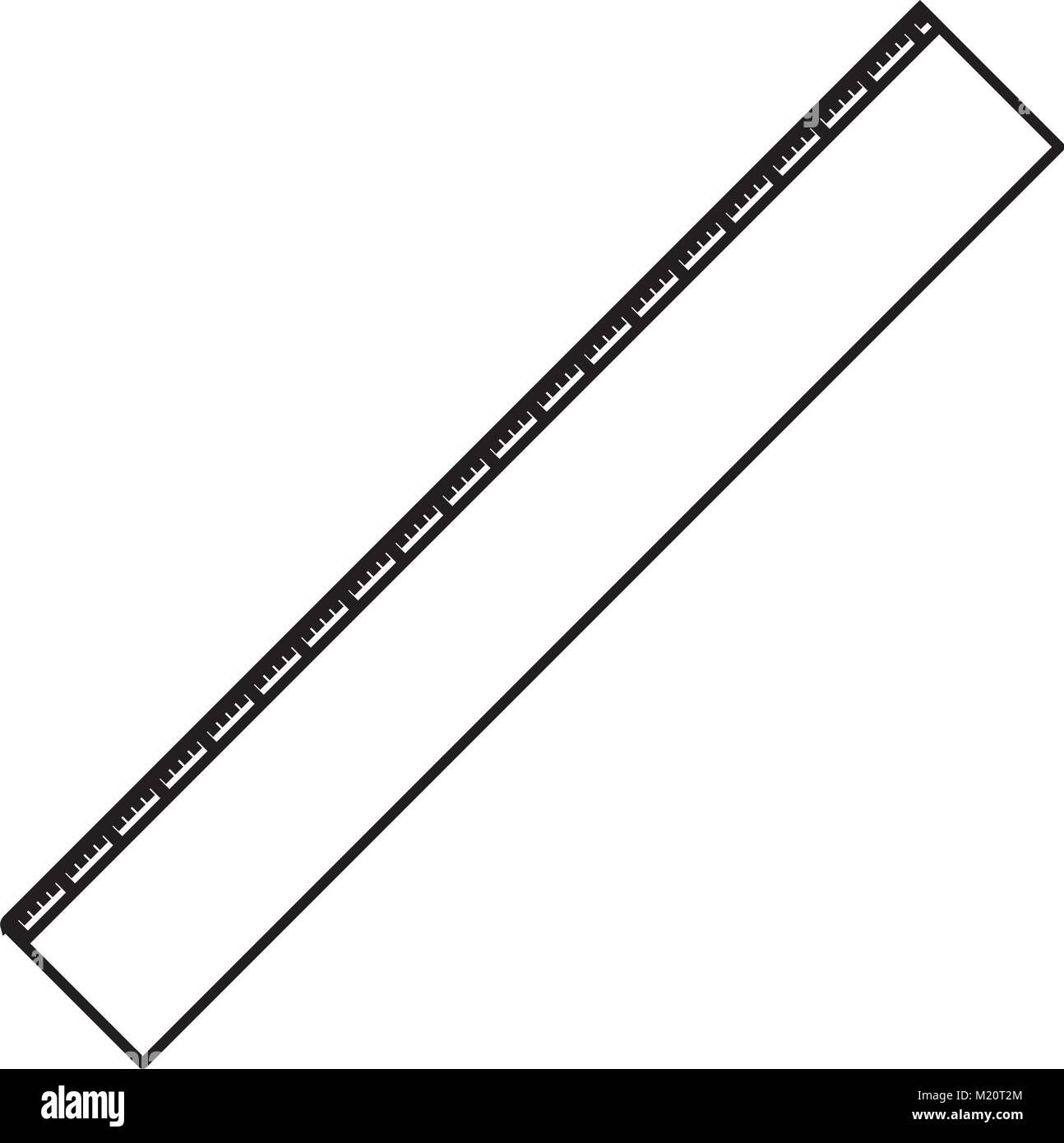 ruler icon tool in black contour Stock Vector Image & Art - Alamy