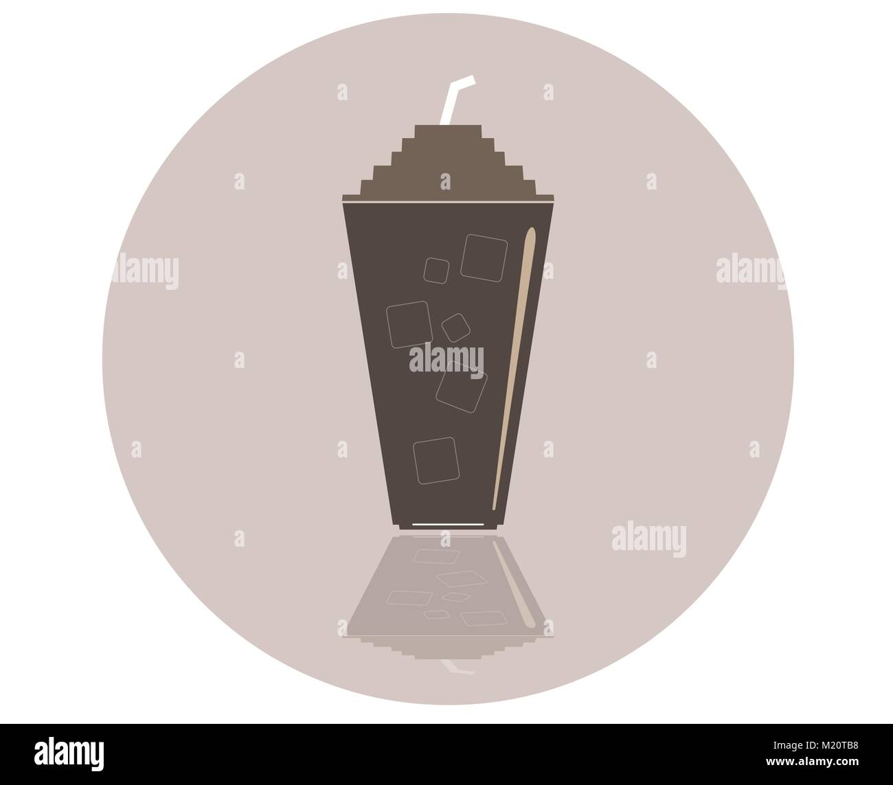 Ice coffee cup icon vector and illustratuion Stock Vector Image & Art ...