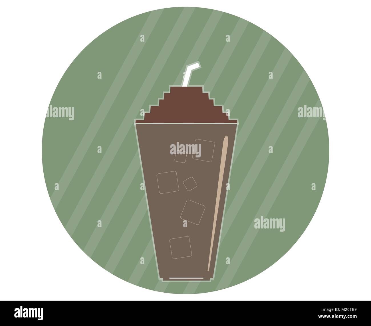 Ice coffee cup icon vector and illustratuion Stock Vector Image & Art ...