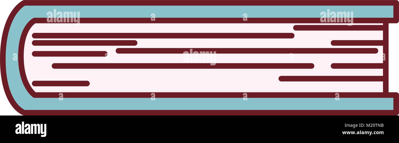 book bottom view in colorful silhouette with brown contour Stock Vector ...