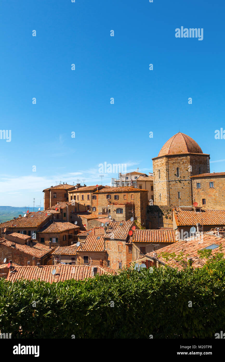Volterra beautiful and cozy medieval town in Tuscany, Italy, Europe ...
