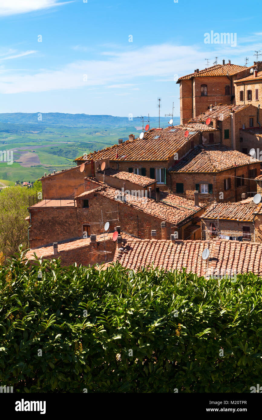 Volterra beautiful and cozy medieval town in Tuscany, Italy, Europe ...