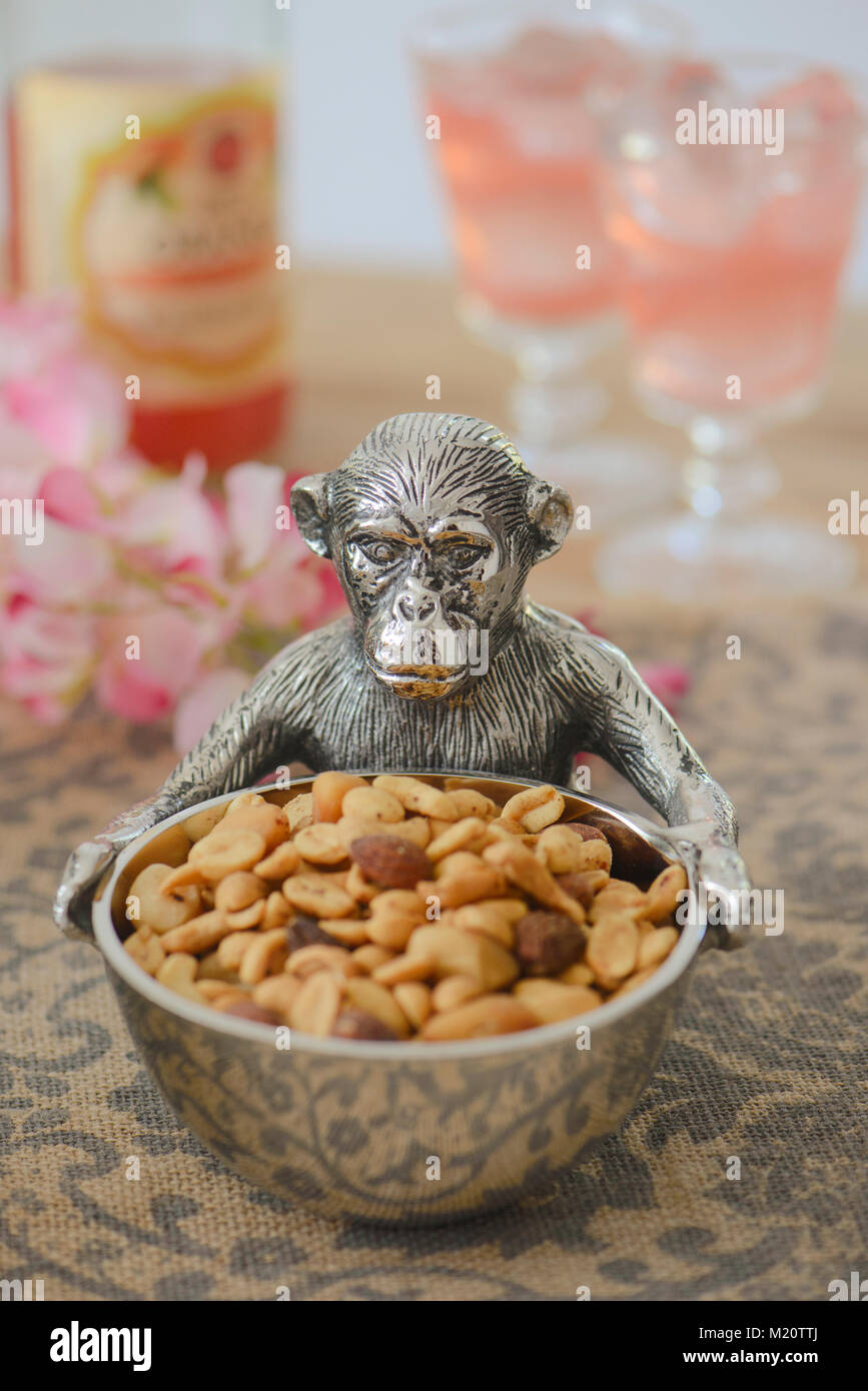 Nuts in animal server Stock Photo - Alamy