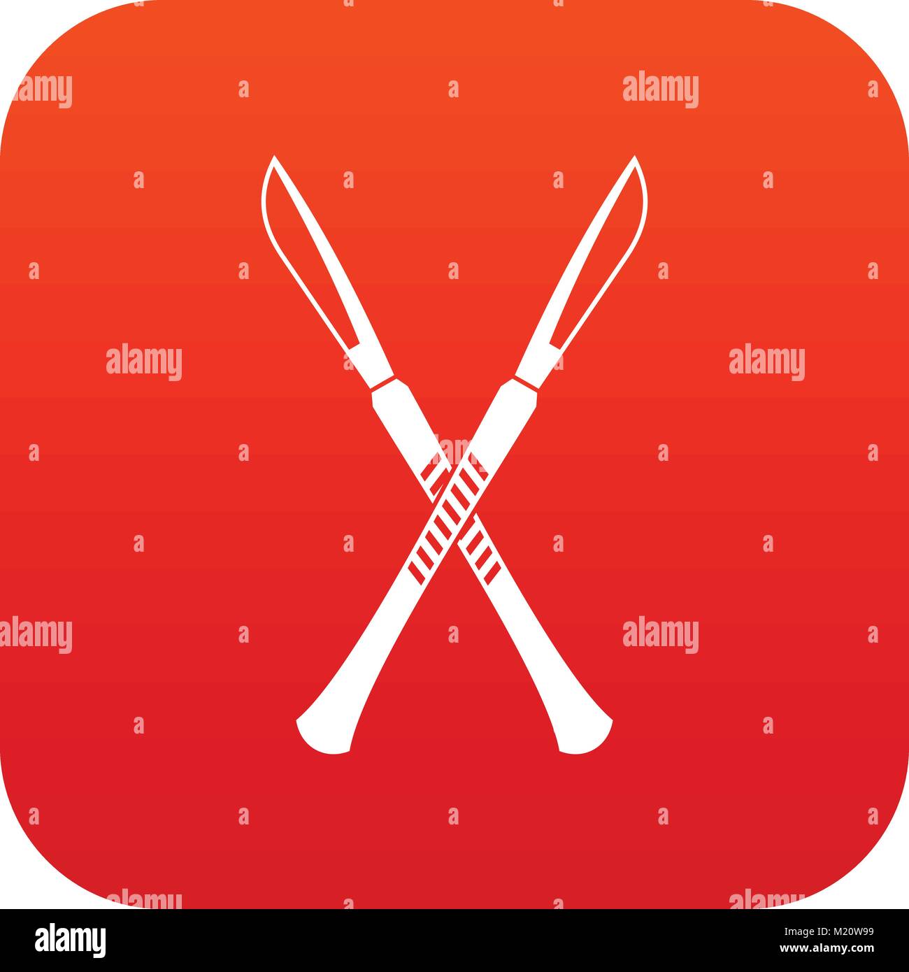 Surgeon scalpels icon digital red Stock Vector Image & Art - Alamy