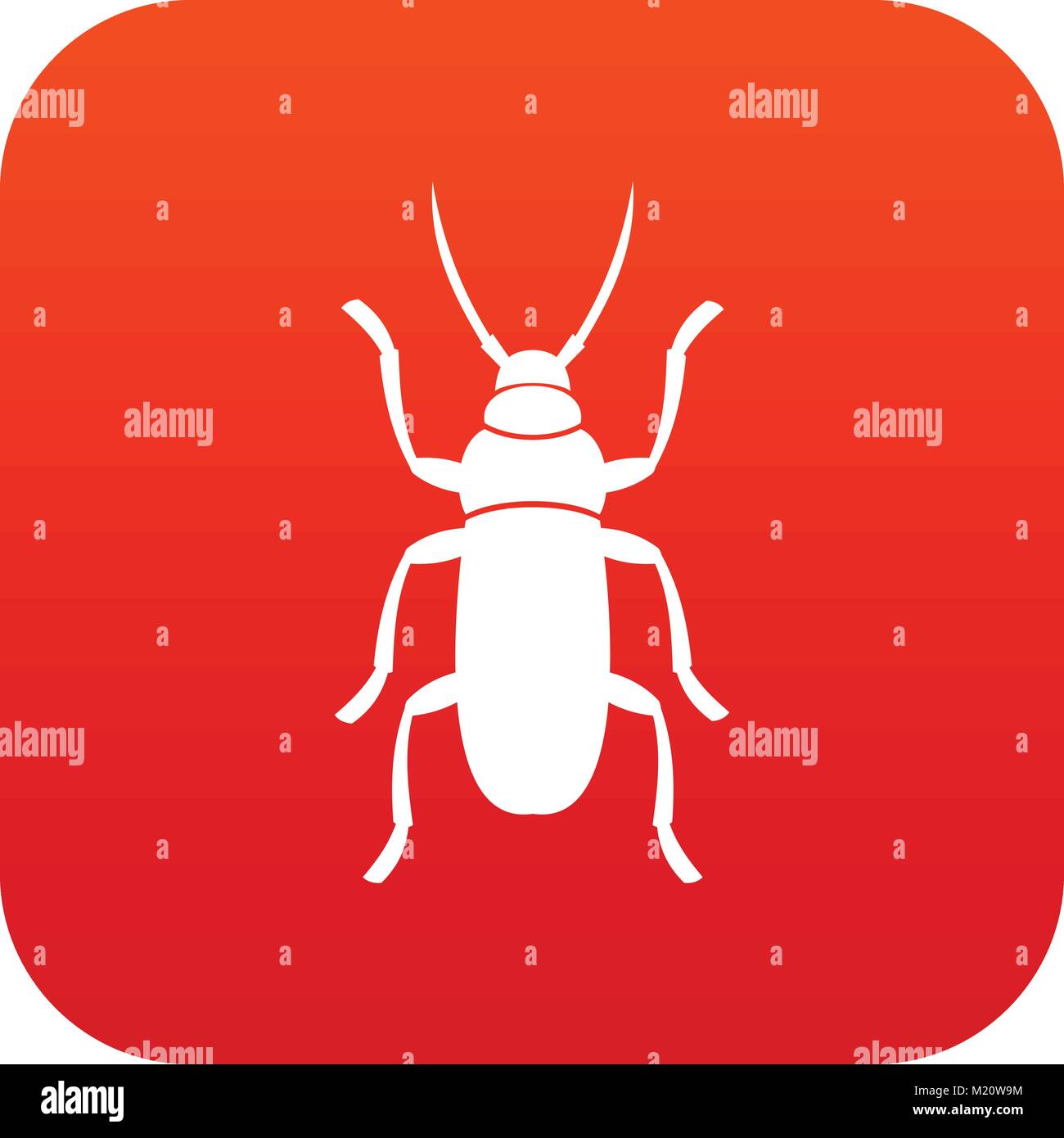 Beetle bug icon digital red Stock Vector Image & Art - Alamy