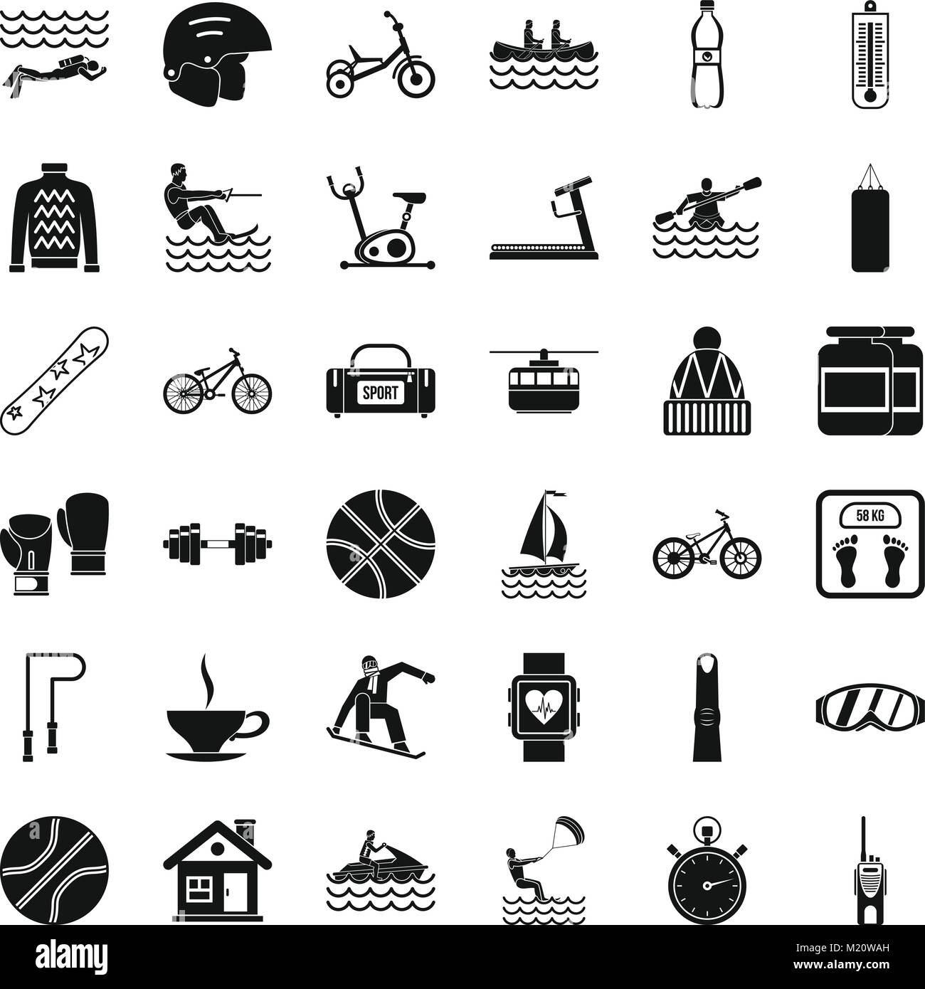 Men health icons set, simple style Stock Vector Image & Art - Alamy