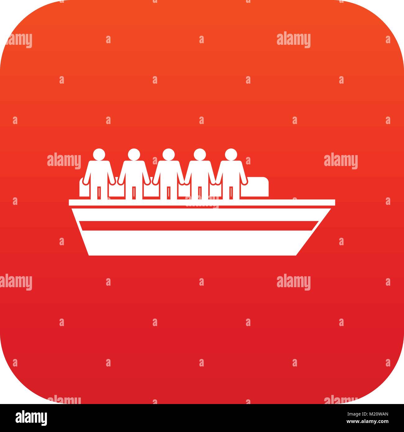 People on ship icon digital red Stock Vector Image & Art - Alamy
