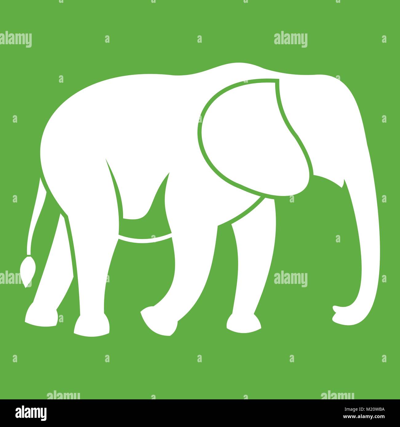 Indian elephant river Stock Vector Images - Alamy