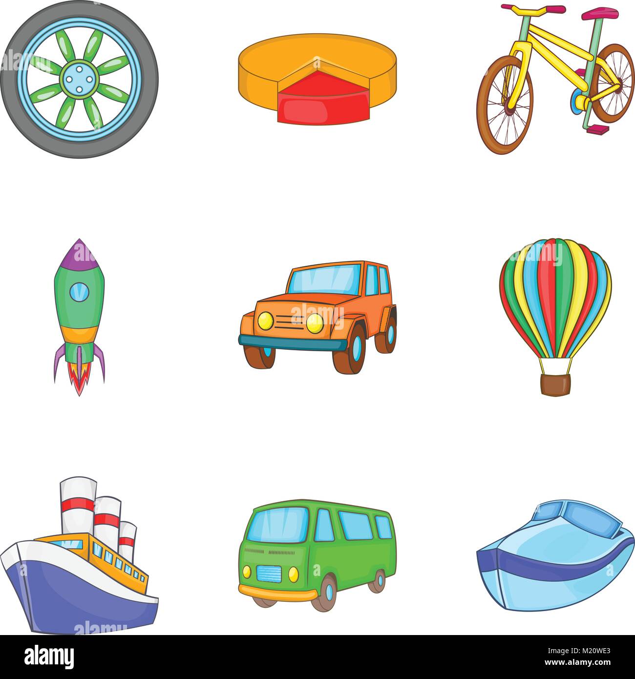 Removal icons set, cartoon style Stock Vector Image & Art - Alamy
