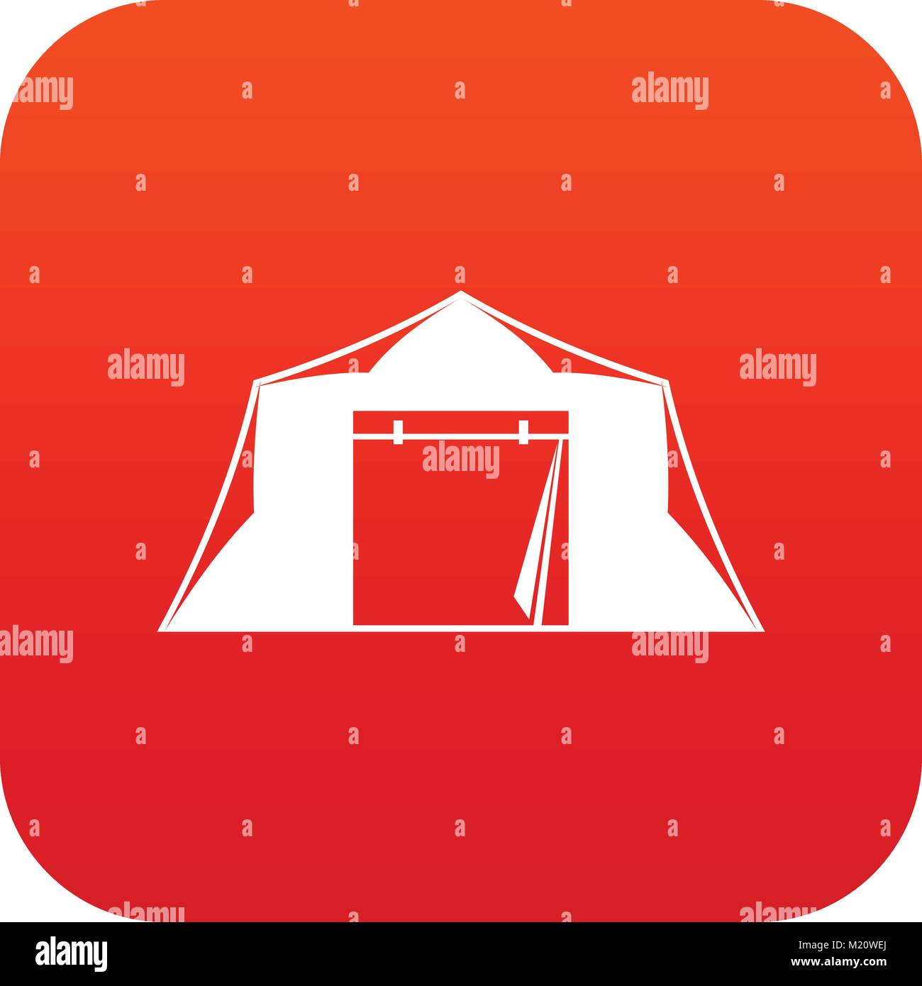 Tent icon digital red Stock Vector Image & Art - Alamy