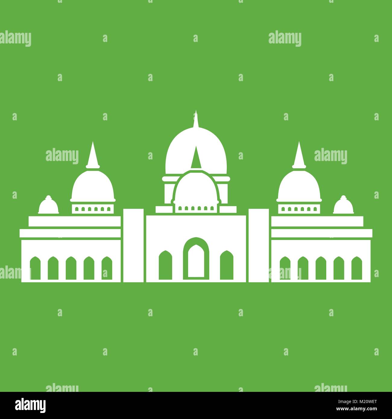 Sheikh Zayed Grand Mosque, UAE icon green Stock Vector Image & Art - Alamy