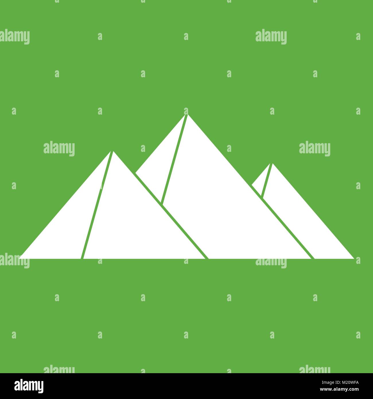 Pyramids icon green Stock Vector Image & Art - Alamy