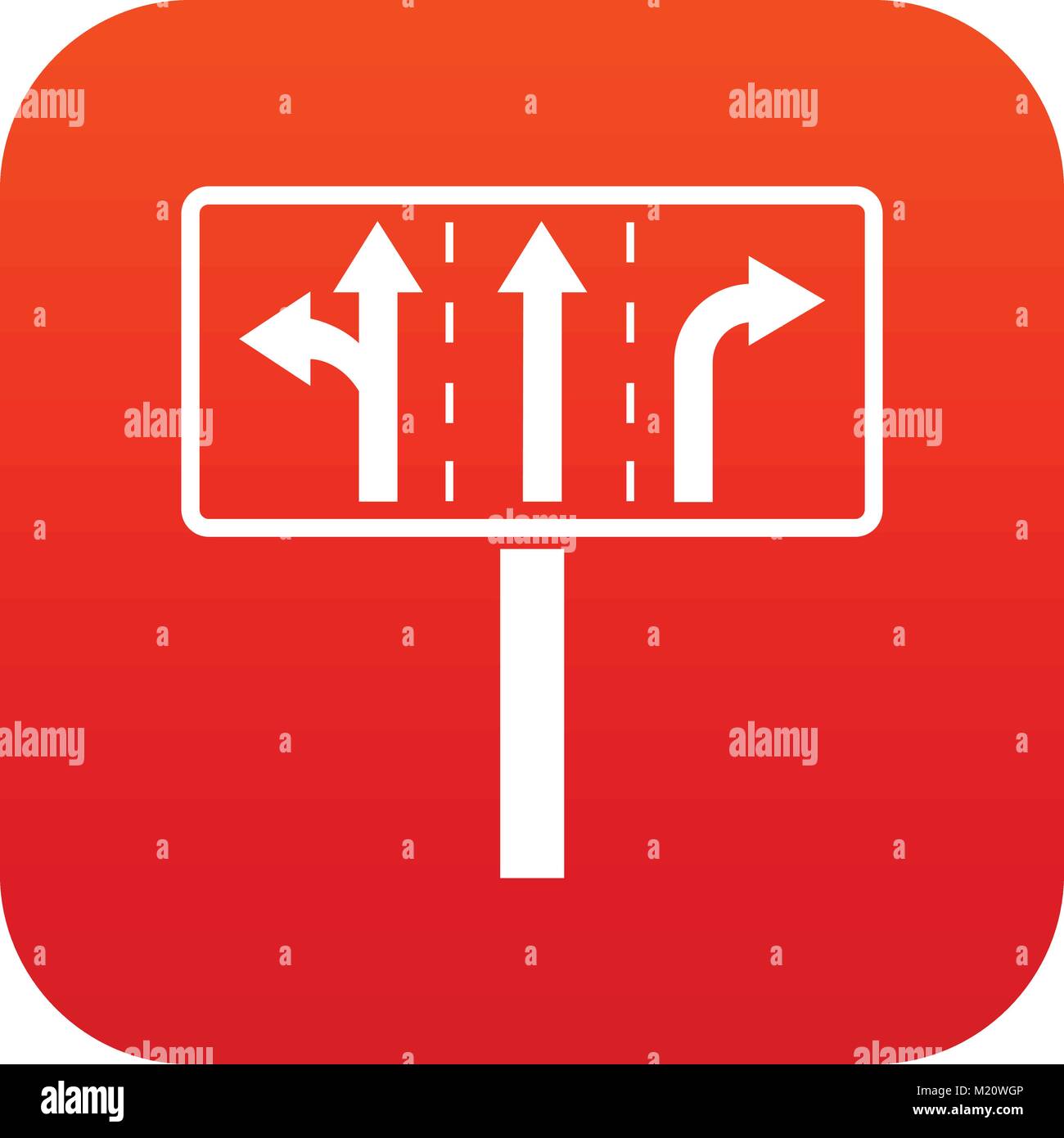 Motorway left lane Stock Vector Images - Alamy