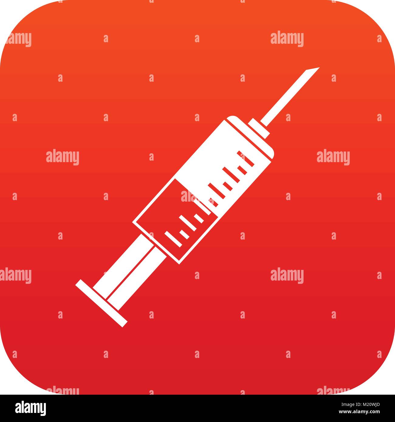 Syringe icon digital red Stock Vector Image & Art - Alamy