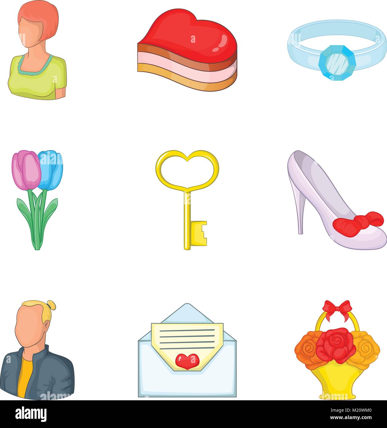 Softness icons set, cartoon style Stock Vector Image & Art - Alamy