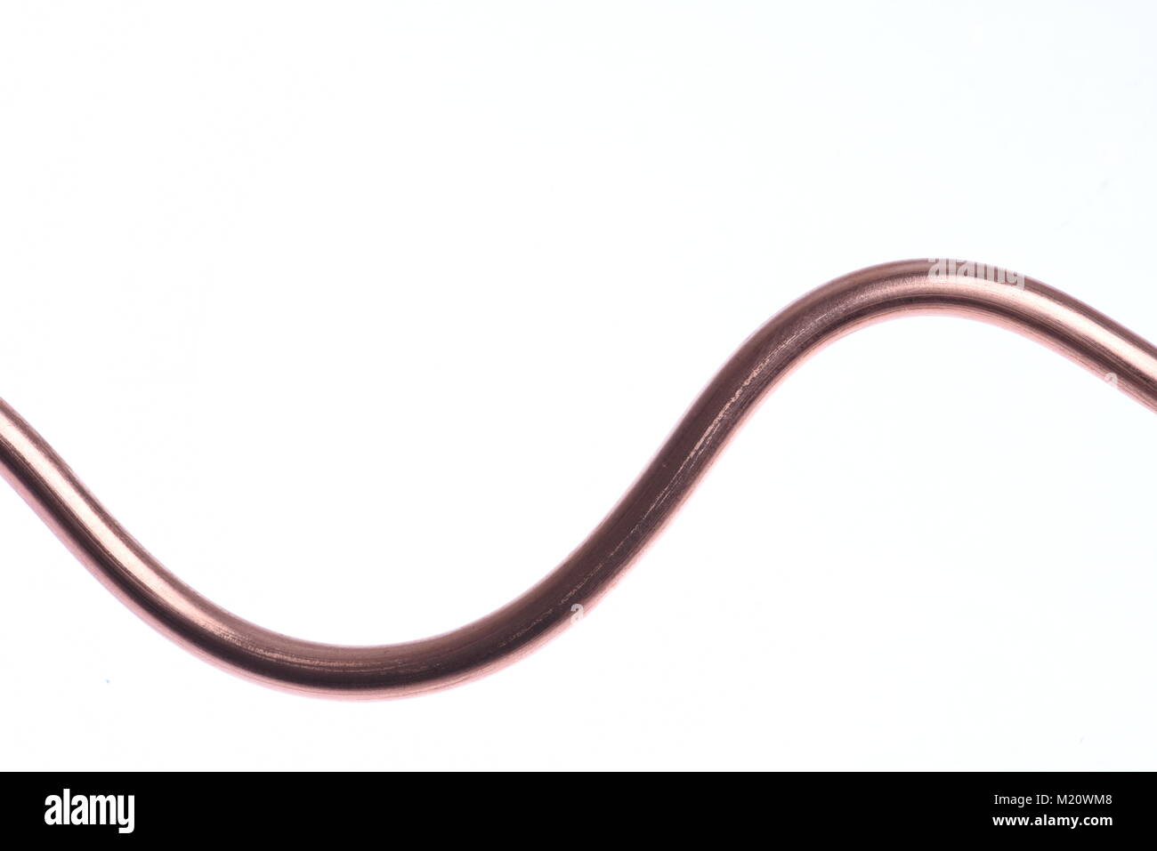 Copper wire isolated on white background Stock Photo - Alamy