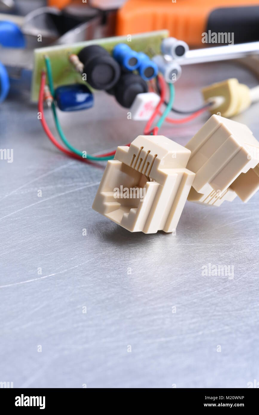 Wire tapping device electricity hi-res stock photography and images - Alamy