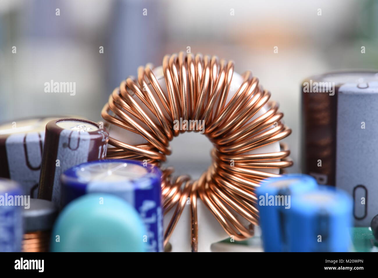 Copper Coil Inductor Stock Photo - Alamy