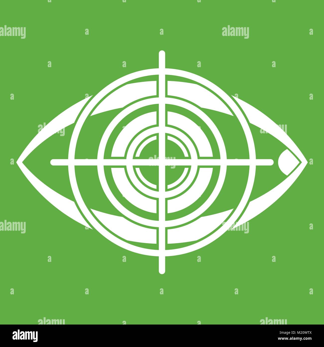 Eye and target icon green Stock Vector Image & Art - Alamy