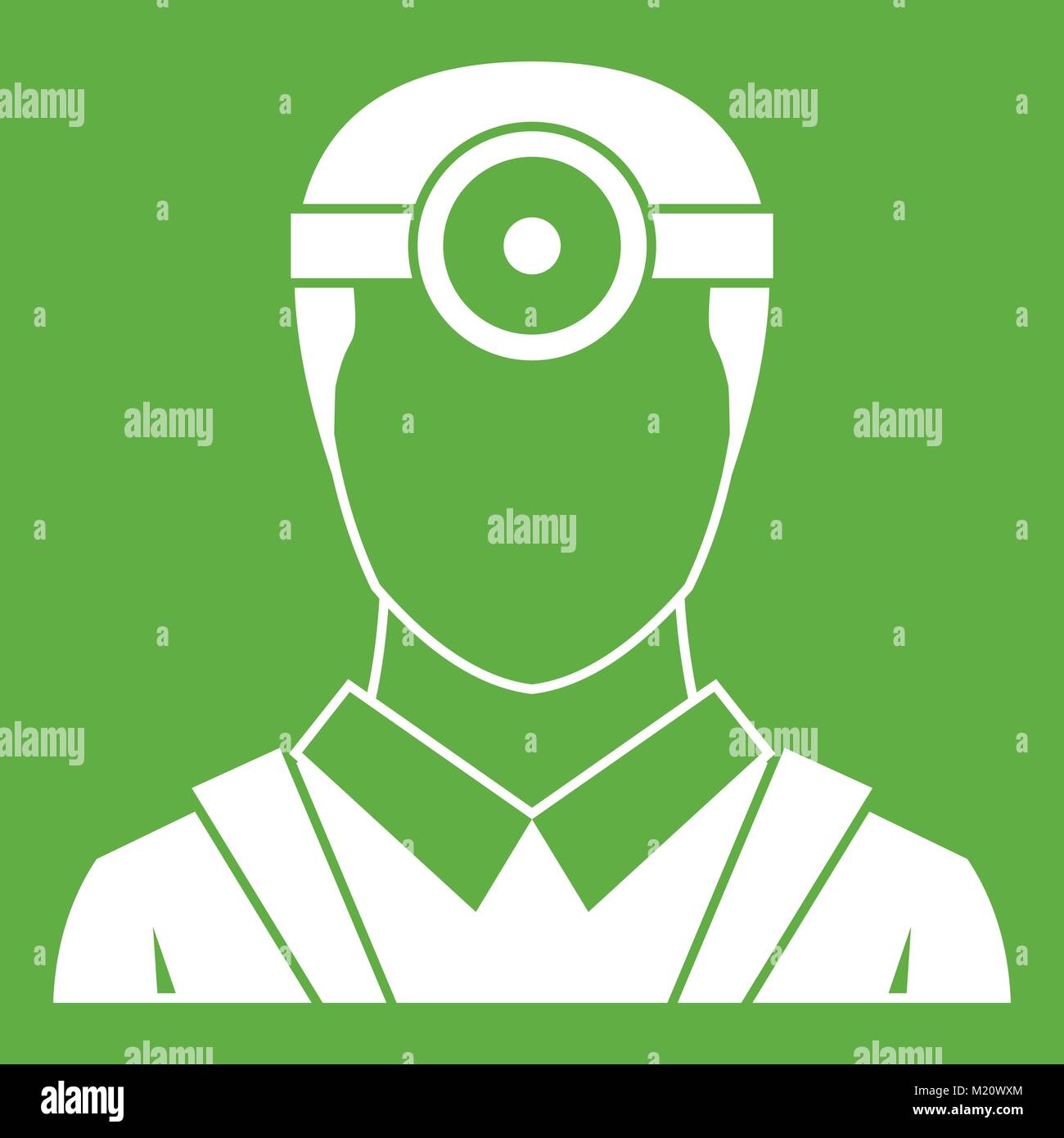 Doctor head mirror Stock Vector Images - Alamy