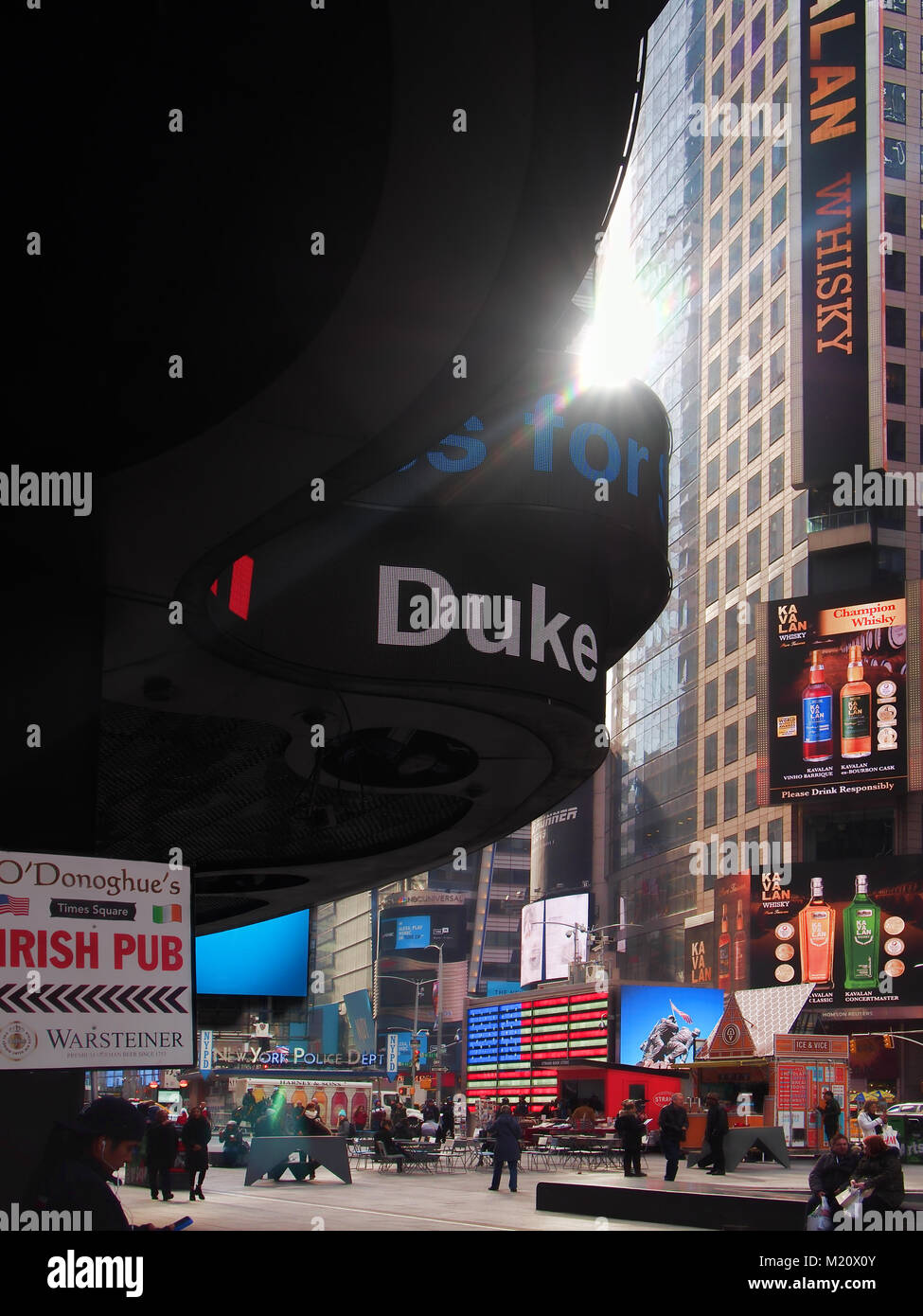 New York , New York, USA. Febuary 1, 2018. Times Square in midtown ...