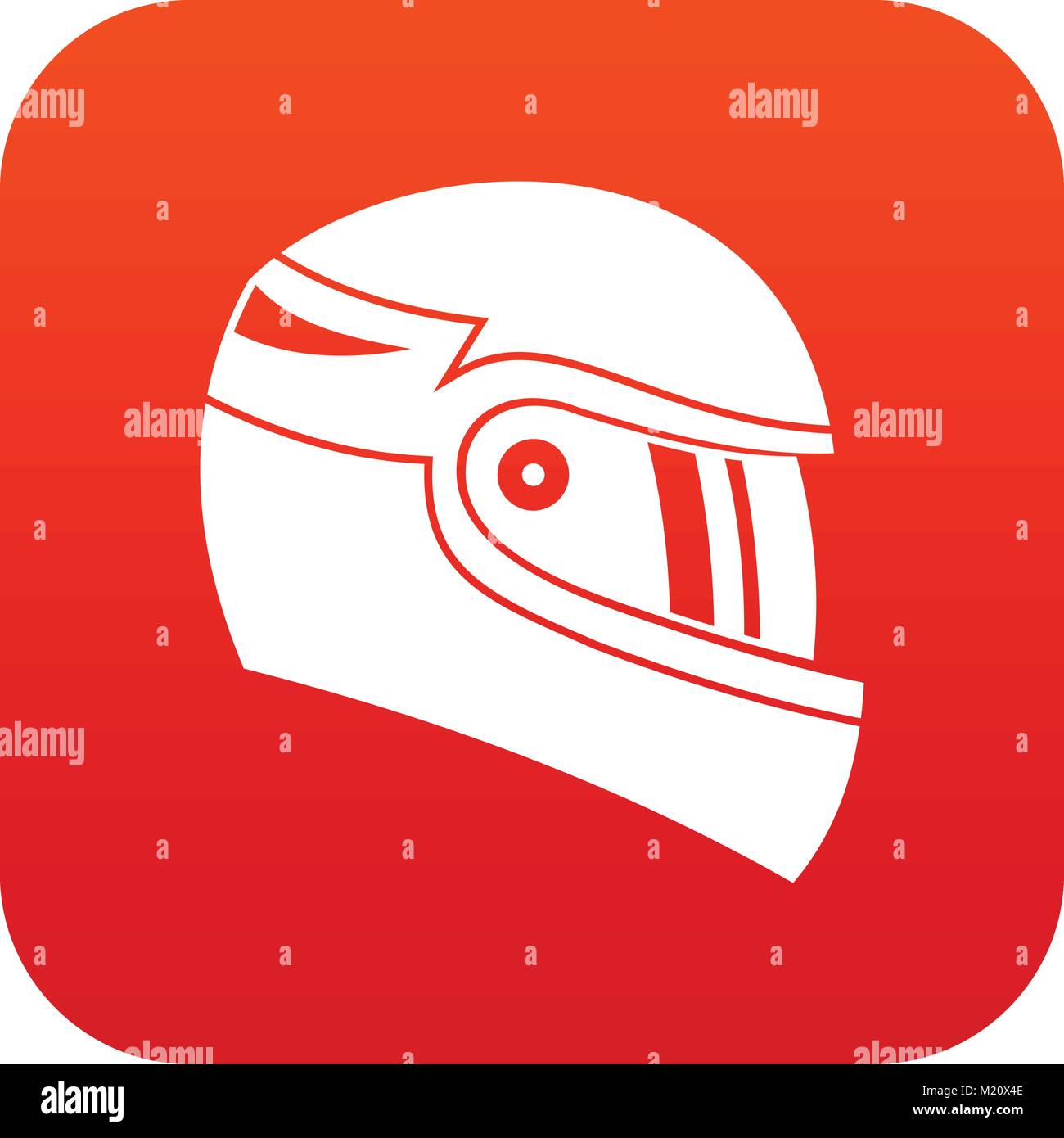 Racing helmet icon digital red Stock Vector Image & Art - Alamy