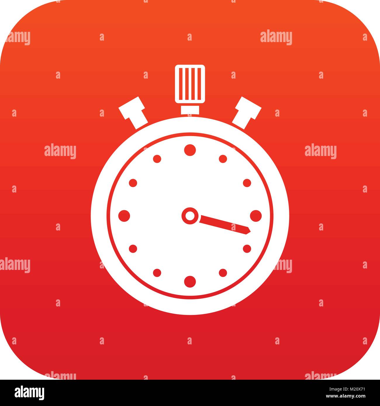 Stopwatch icon digital red Stock Vector Image & Art - Alamy