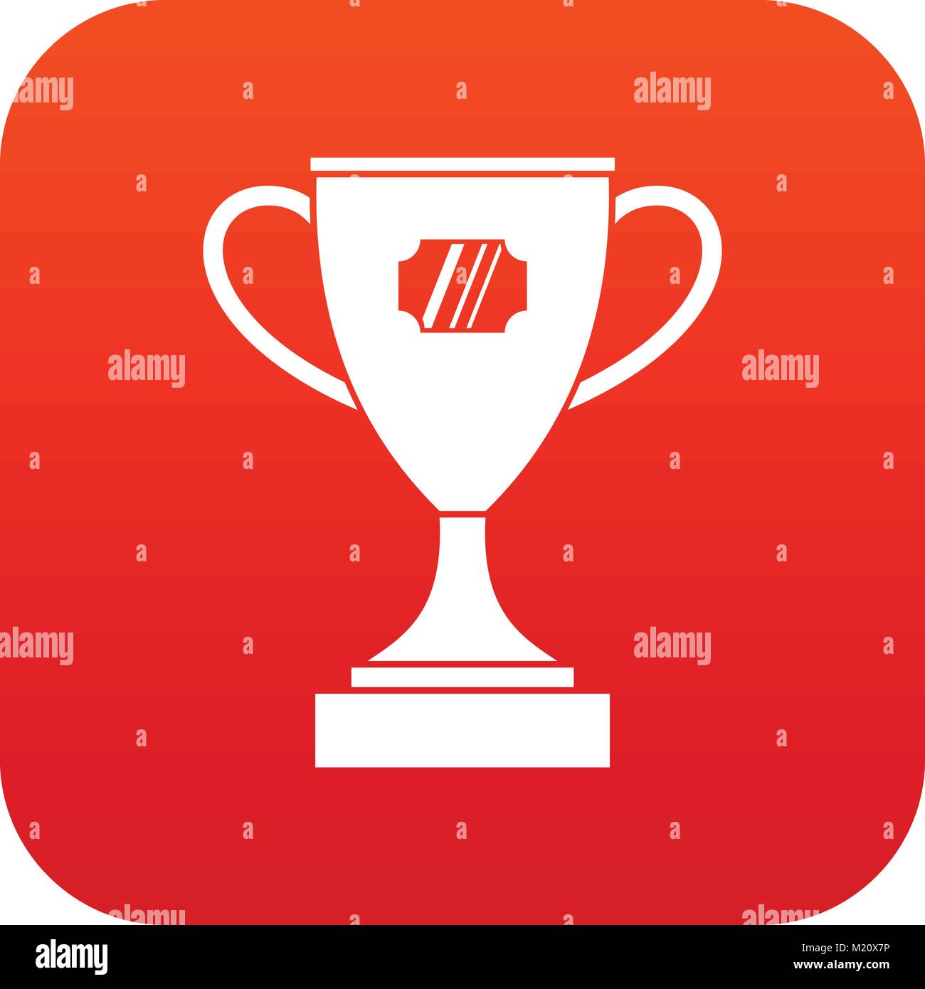 Winner cup icon digital red Stock Vector Image & Art - Alamy