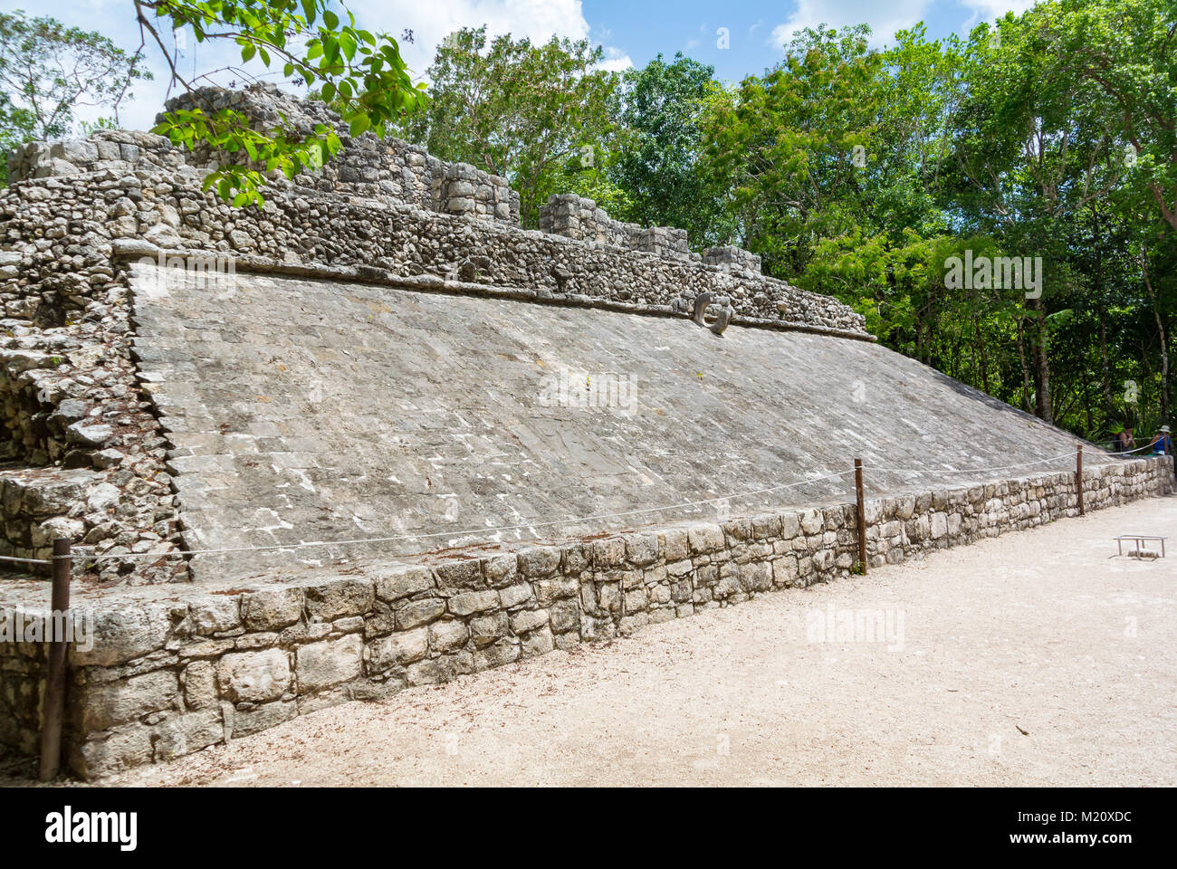 Coba, Quintana Roo, Mexico, A small pyramid of Coba that is an ancient ...